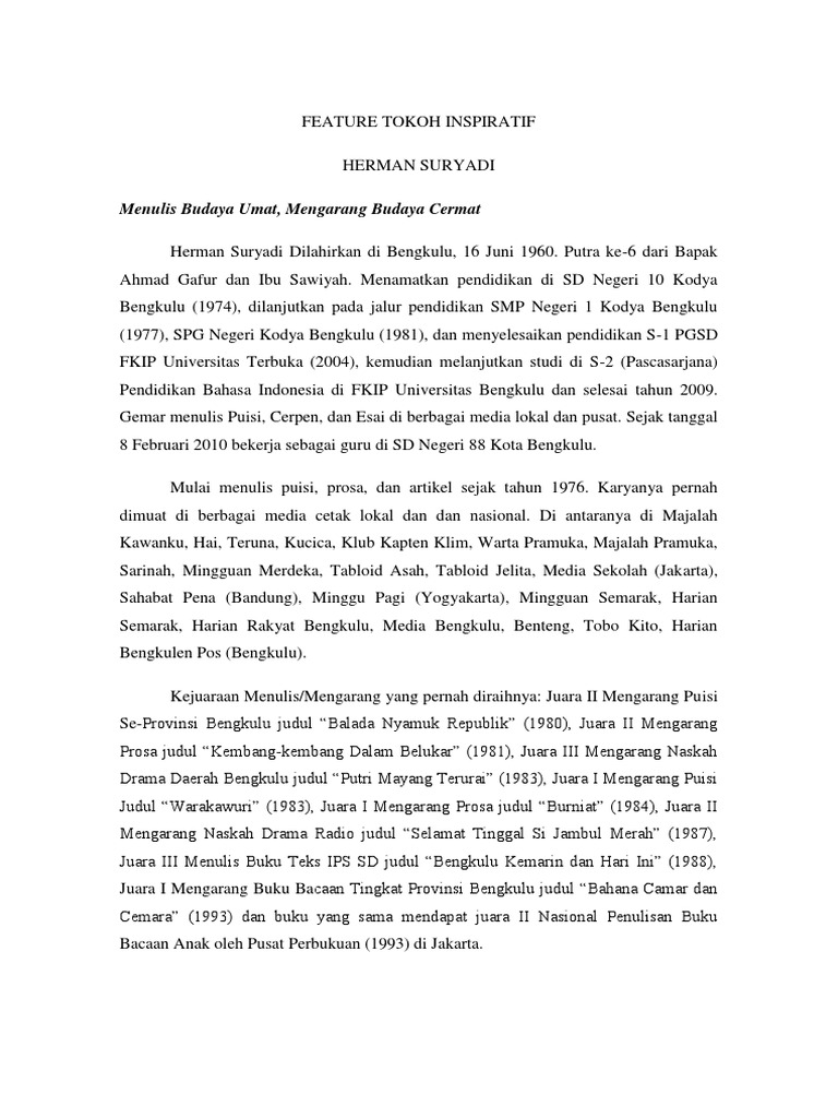 Feature Tokoh Inspiratif Febry | PDF