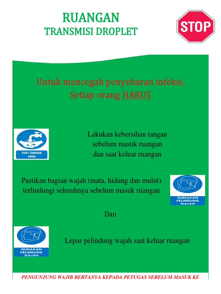 Poster Transmisi Droplet | PDF | Kesehatan Holistik