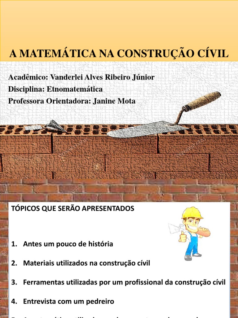 A Matemática Na Construção Cívil | PDF