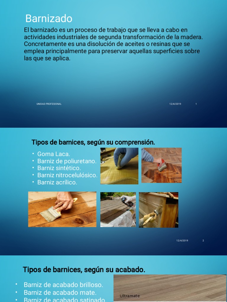 Tipos y Métodos de Barnizado de Madera | PDF