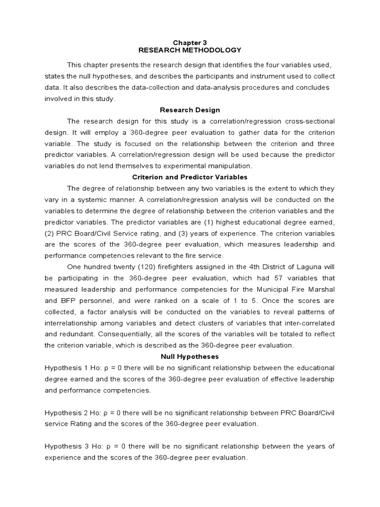 CHAPTER 3 Masters Thesis | PDF | Regression Analysis | Survey Methodology