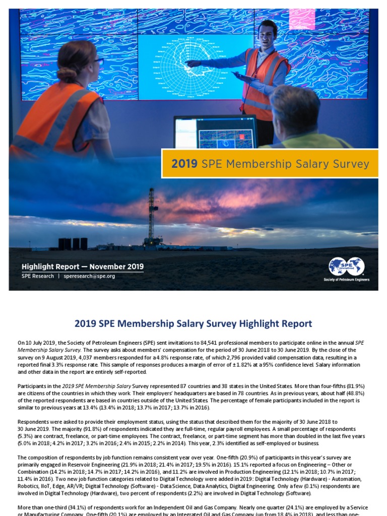 2019 Salary Survey Highlight Report | PDF | Survey Methodology | Economies