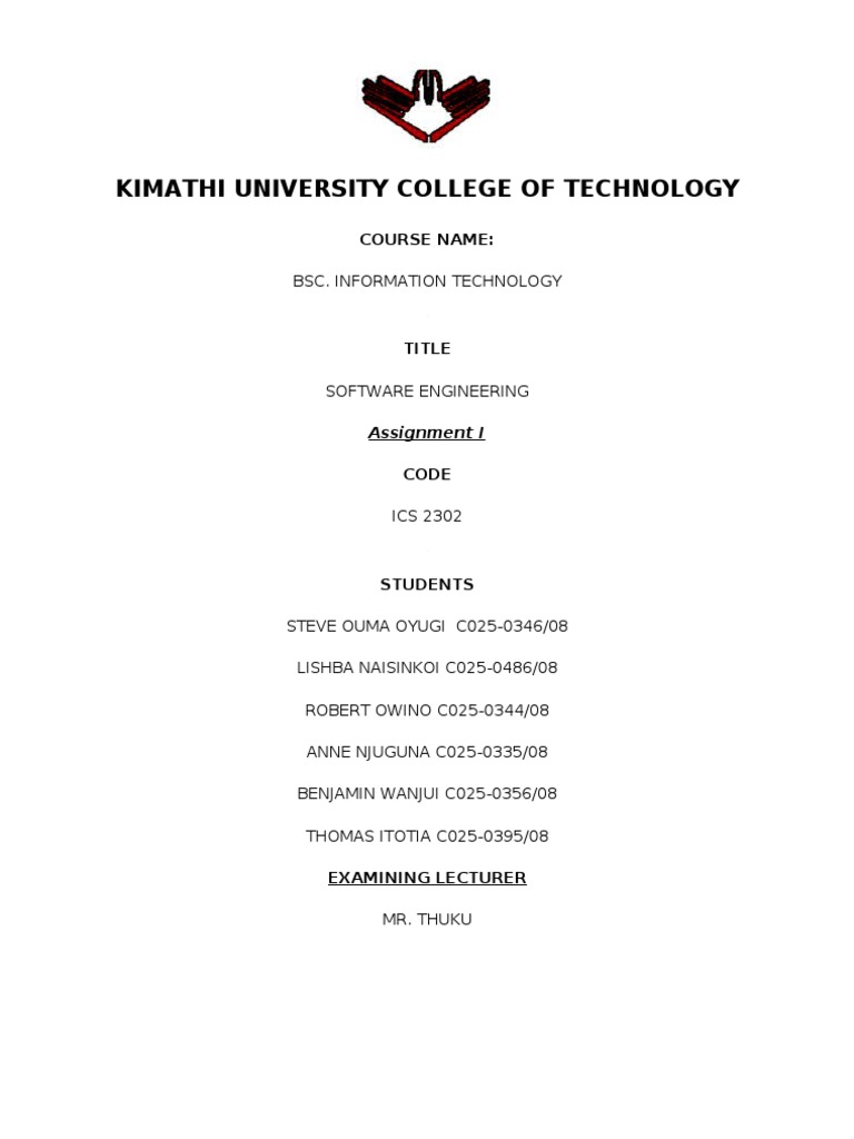 Software Engineering Assignment | PDF | Iso 9000 | Quality Assurance