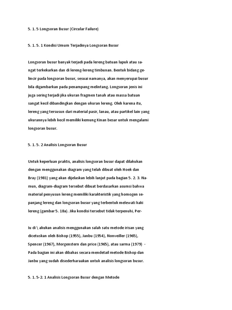 Analisis Longsoran Busur pada Lereng | PDF | Sains & Matematika