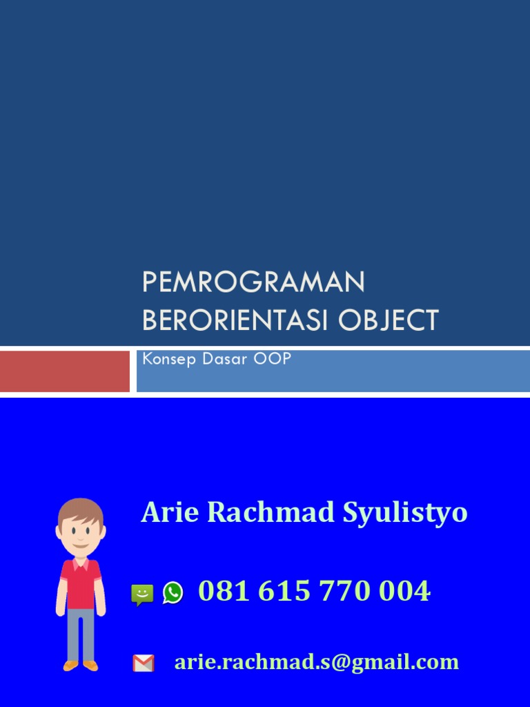 Slide-01-Pengantar Konsep PBO PDF | PDF