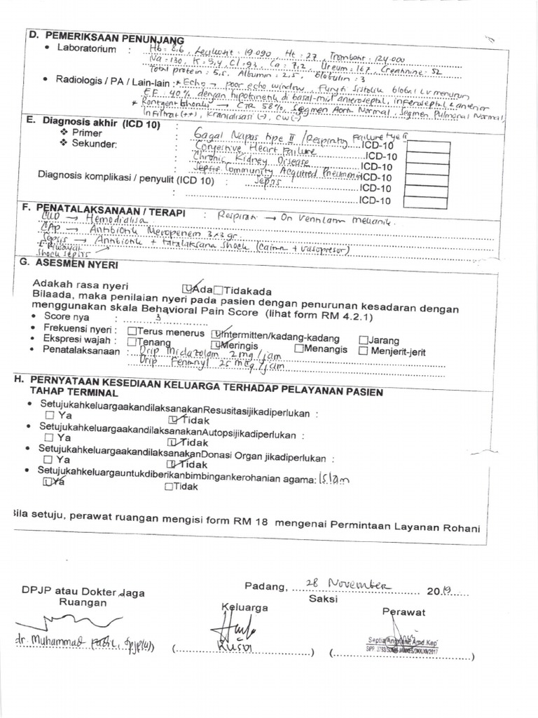 Skrining Dan Asesmen Pasien Tahap Terminal | PDF