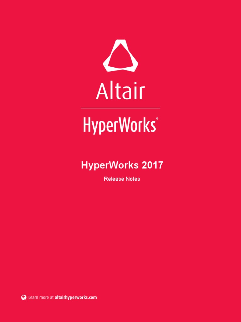 HyperWorks 2017 ReleaseNotes | PDF | Turbulence | Boundary Layer