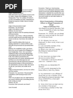 Moot Court Sample Script | PDF | Witness | Prosecutor