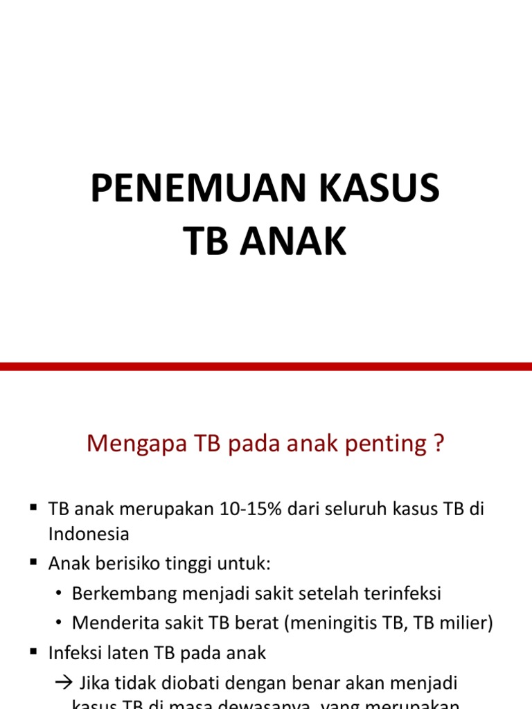 Penemuan Kasus TB Anak | PDF