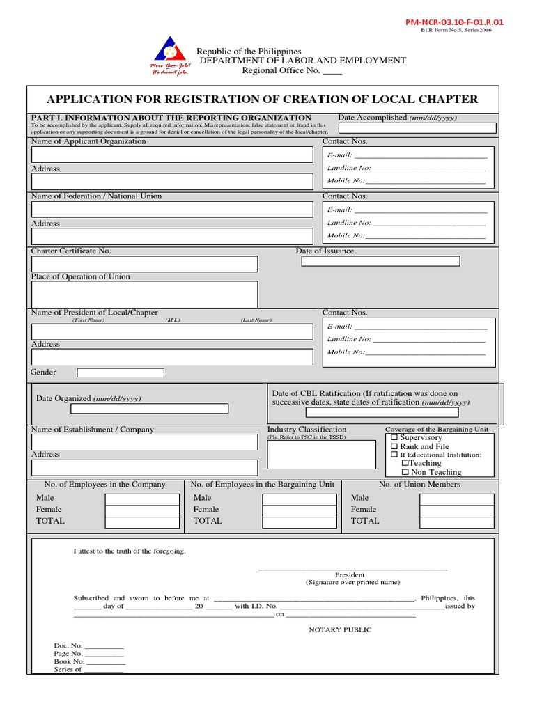 AF-Certificate of Creation of Local Chapter | PDF | Notary Public ...