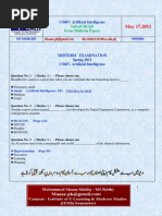 CS607 SOLVED MCQs FINAL TERM BY JUNAID | PDF | Fuzzy Logic | Artificial Intelligence