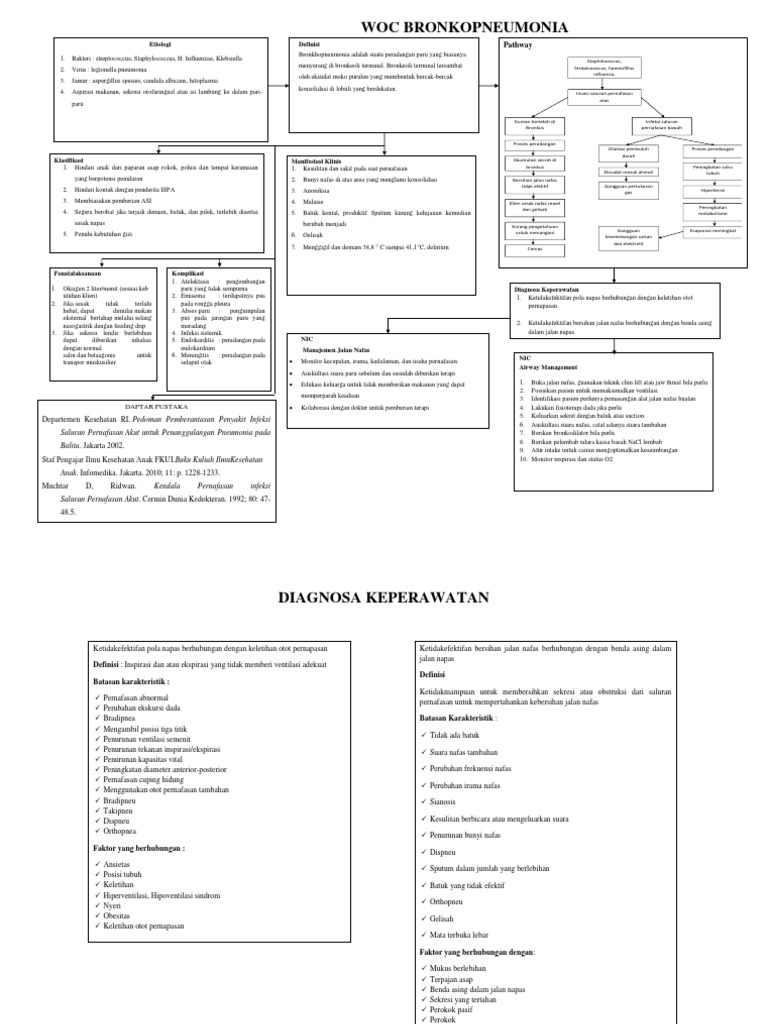 WOC Bronkopneumonia NICU | PDF