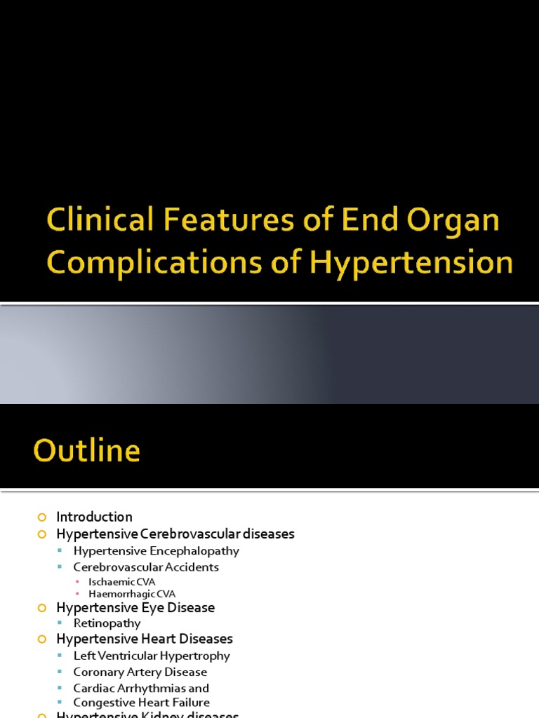 Hypertension & End Organ Damage | PDF | Stroke | Heart