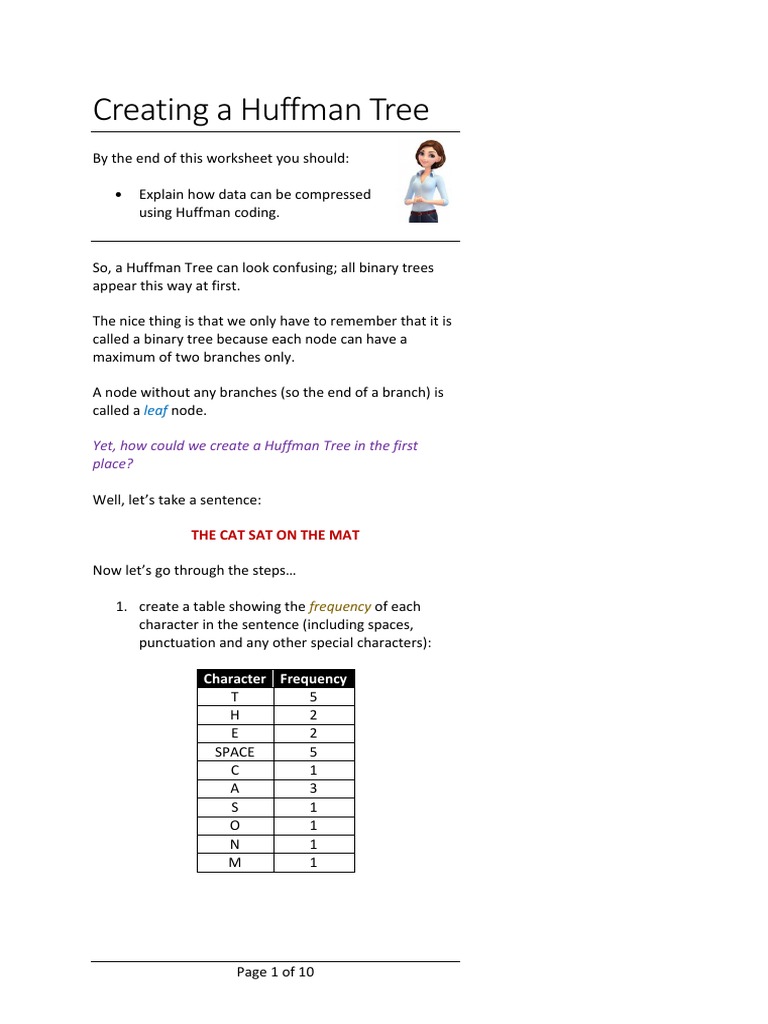 Create A Huffman Tree | PDF | Bit | Ascii