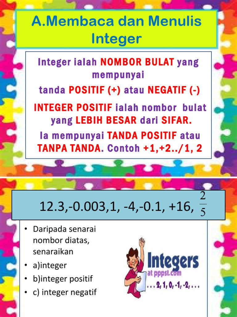 Pengenalan Integer | PDF