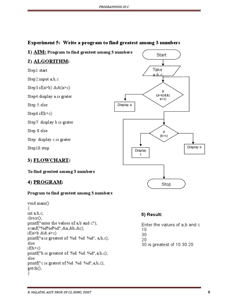 C Programs 1 Pdf Discrete Mathematics Computer Science 