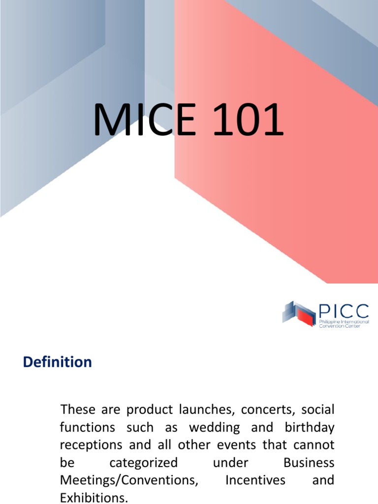 MICE 101 - Definition of Event Types | PDF | Wedding | Customer