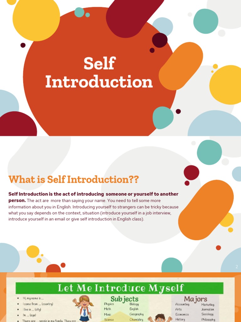 Self Introduction | PDF