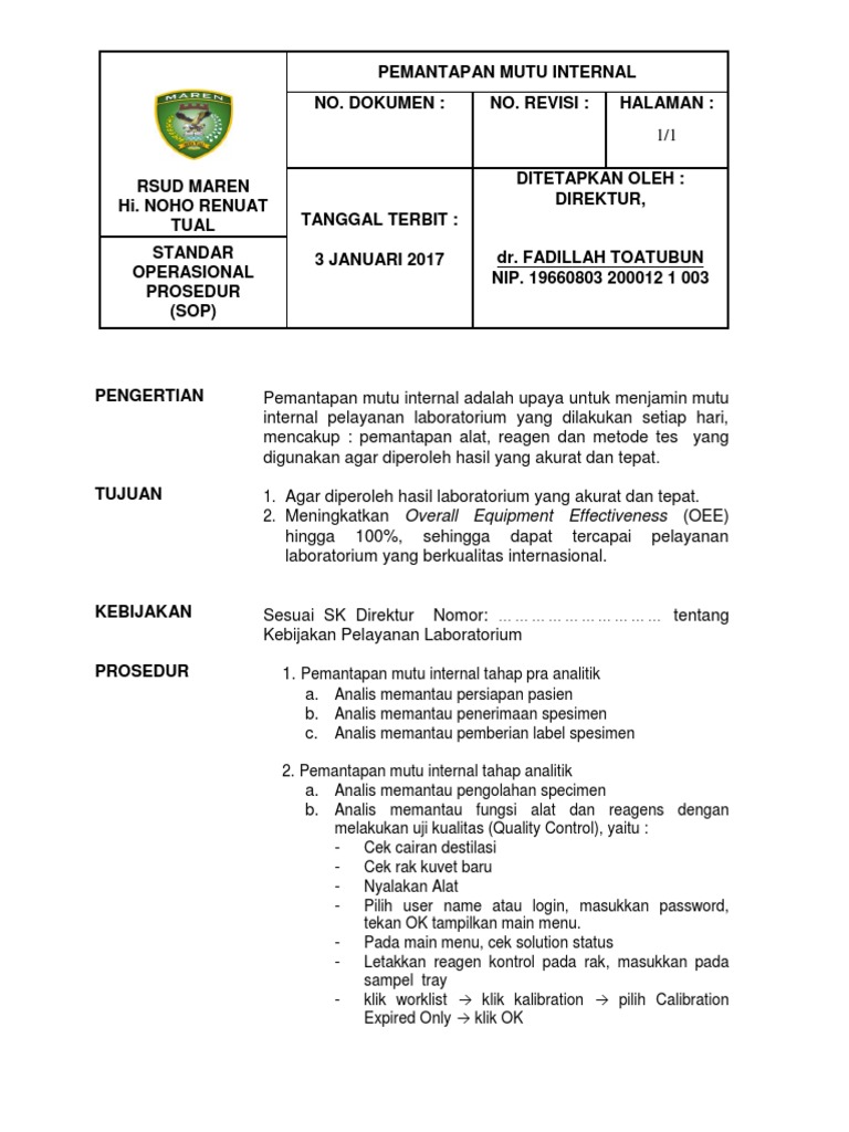 Pemantapan Mutu Internal Fix | PDF