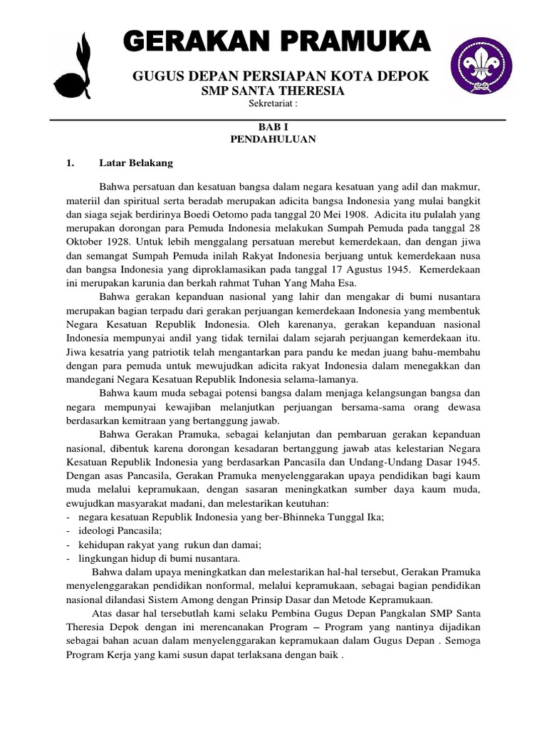 Program Pramuka SMP | PDF