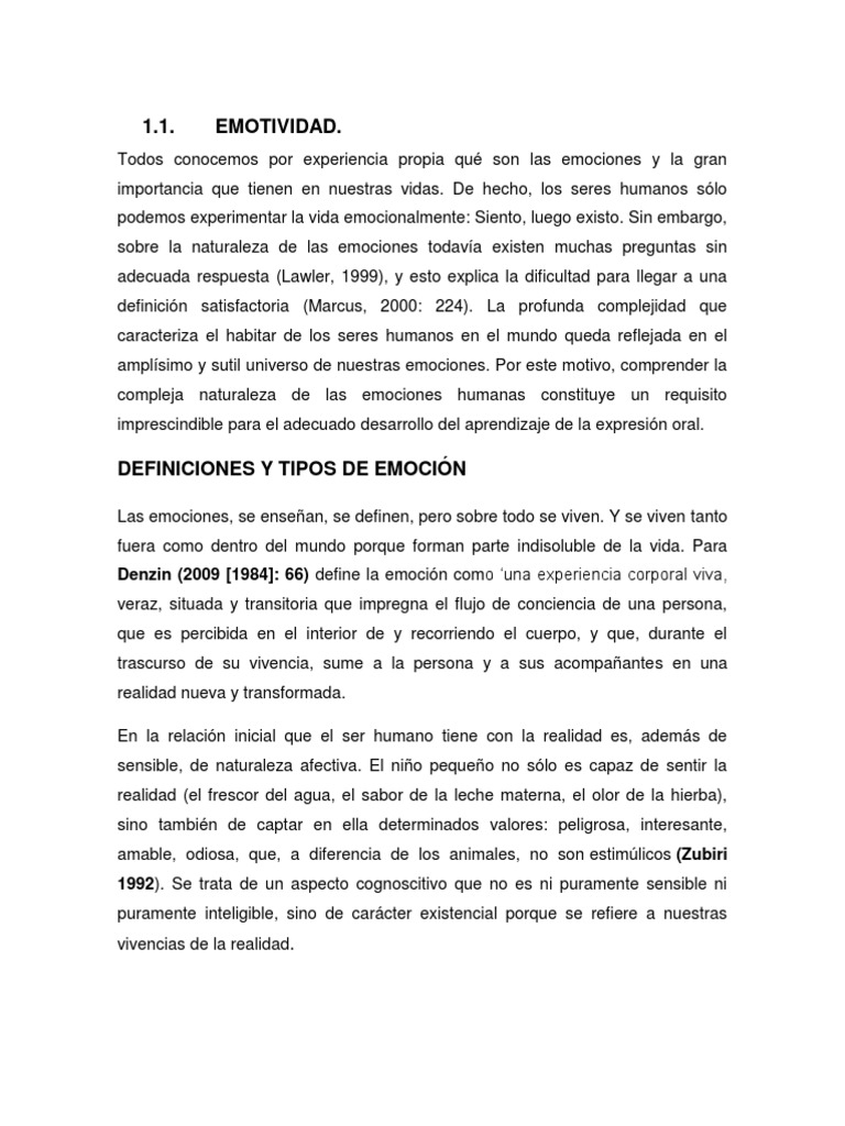 Emotividad | PDF | Las emociones | Sicología