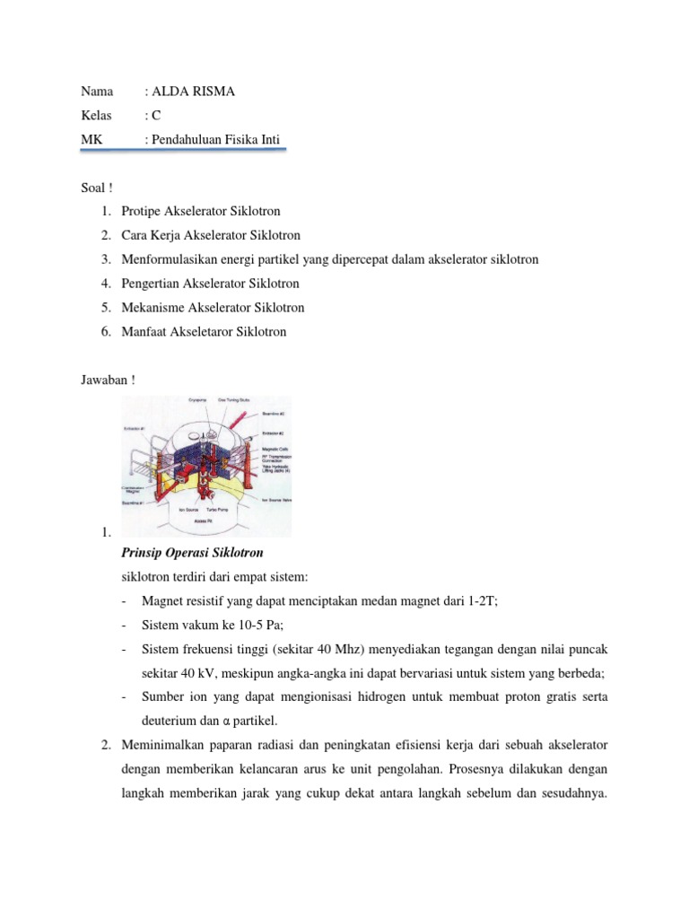 Akselerator Siklotron | PDF | Komputer