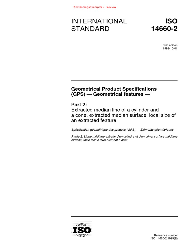 Iso 14660 2 1999 | PDF | International Organization For Standardization ...