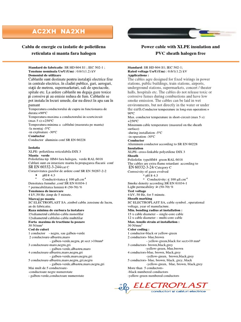 Cablu | PDF | Electrical Wiring | Materials