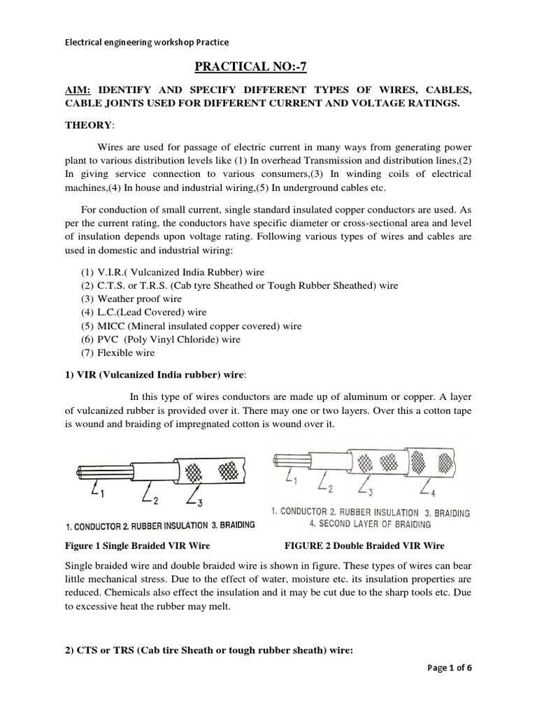 Practical 7 | PDF | Wire | Insulator (Electricity)
