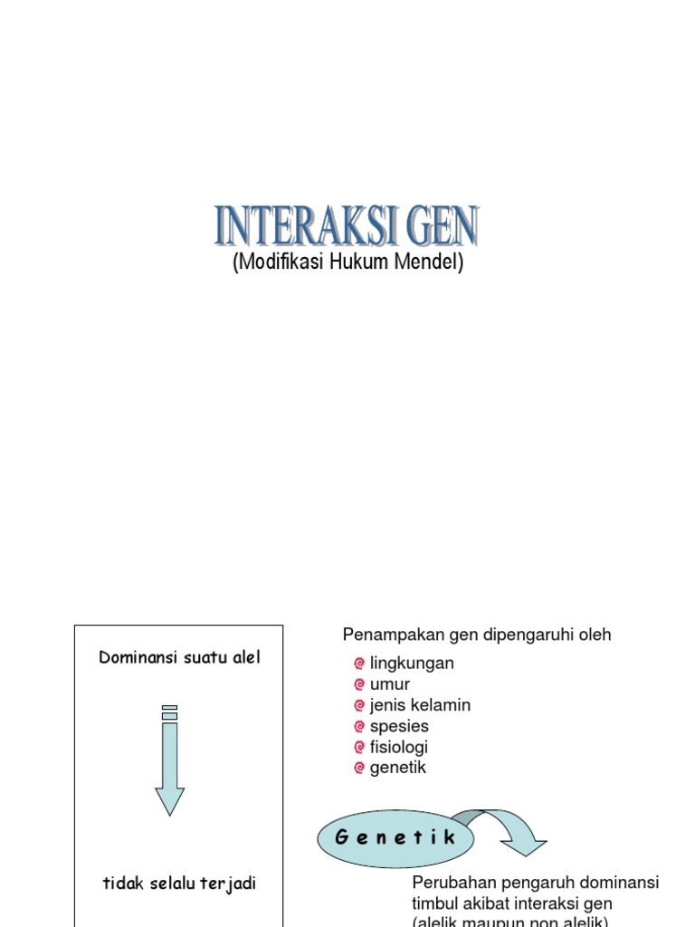 Genetika-05 (Interaksi Gen) PDF | PDF