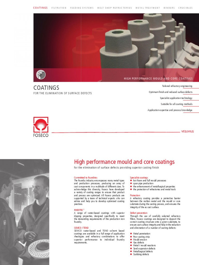 Coatings | PDF | Foundry | Casting (Metalworking)