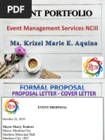 Portfolio On Events Management Services NC III | PDF