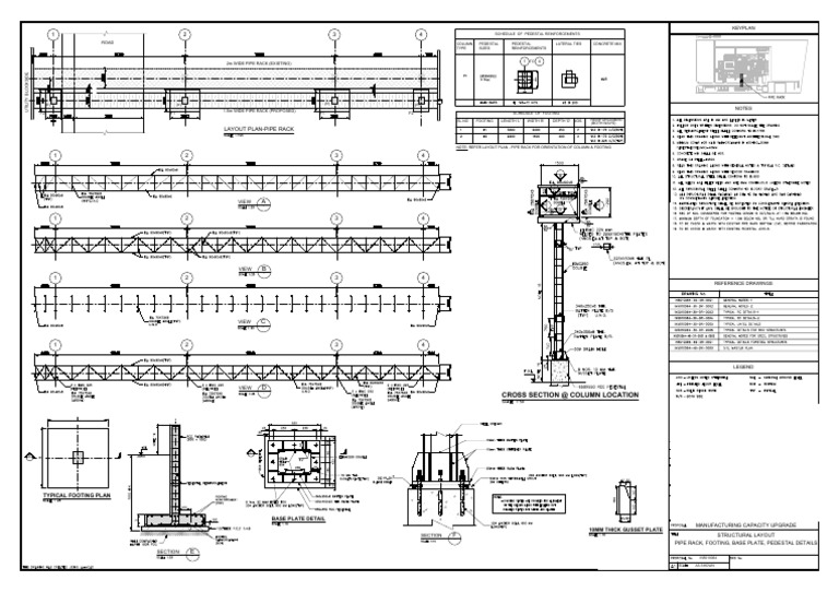 Pipe Rack | PDF | Pipe (Fluid Conveyance) | Civil Engineering
