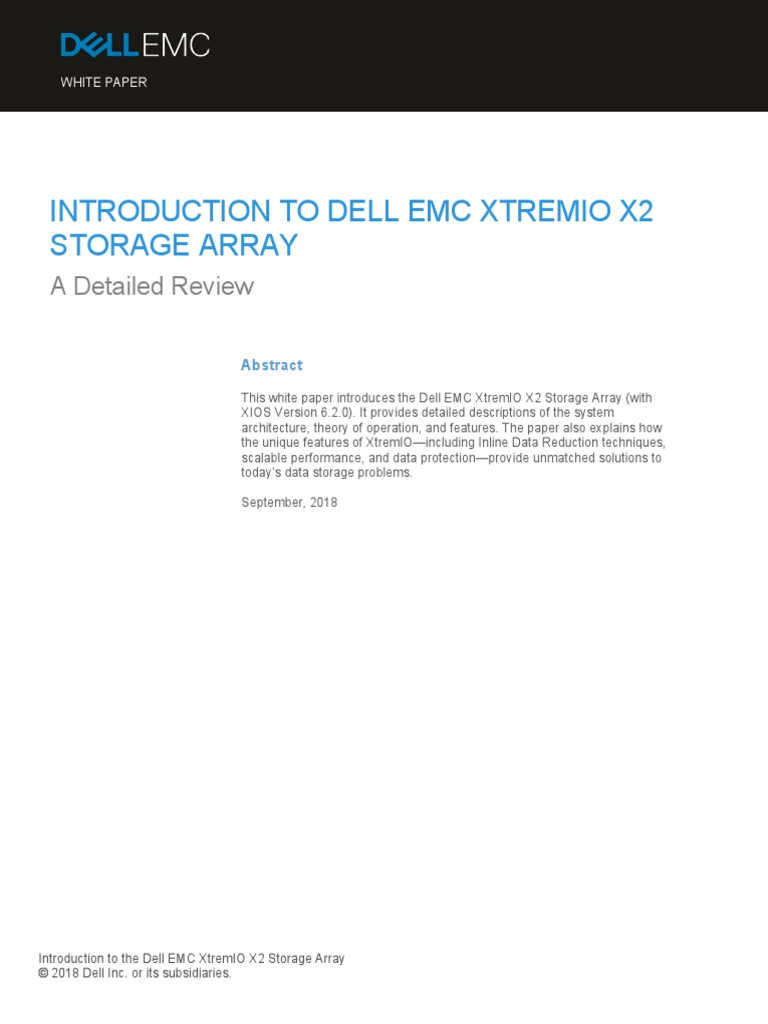 Dell EMC XTREMIO X2 | PDF | Solid State Drive | Computer Data Storage