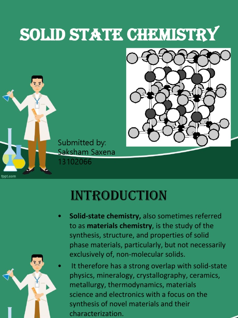 Solid State Chemistry 13102066 | PDF | Solid State Chemistry | Crystal ...