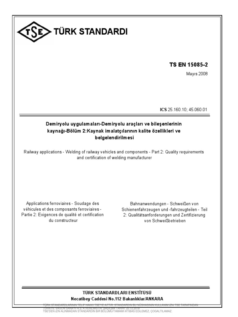 TS en 15085 2 PDF | PDF
