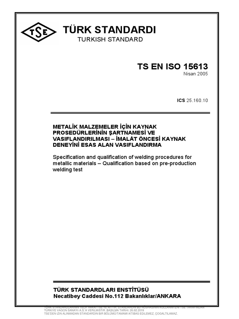 TS en Iso 15613 PDF | PDF