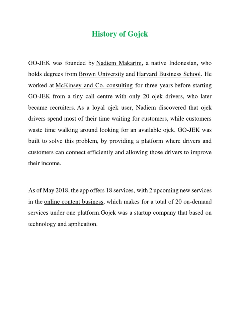 History of Gojek 1 | PDF | Business