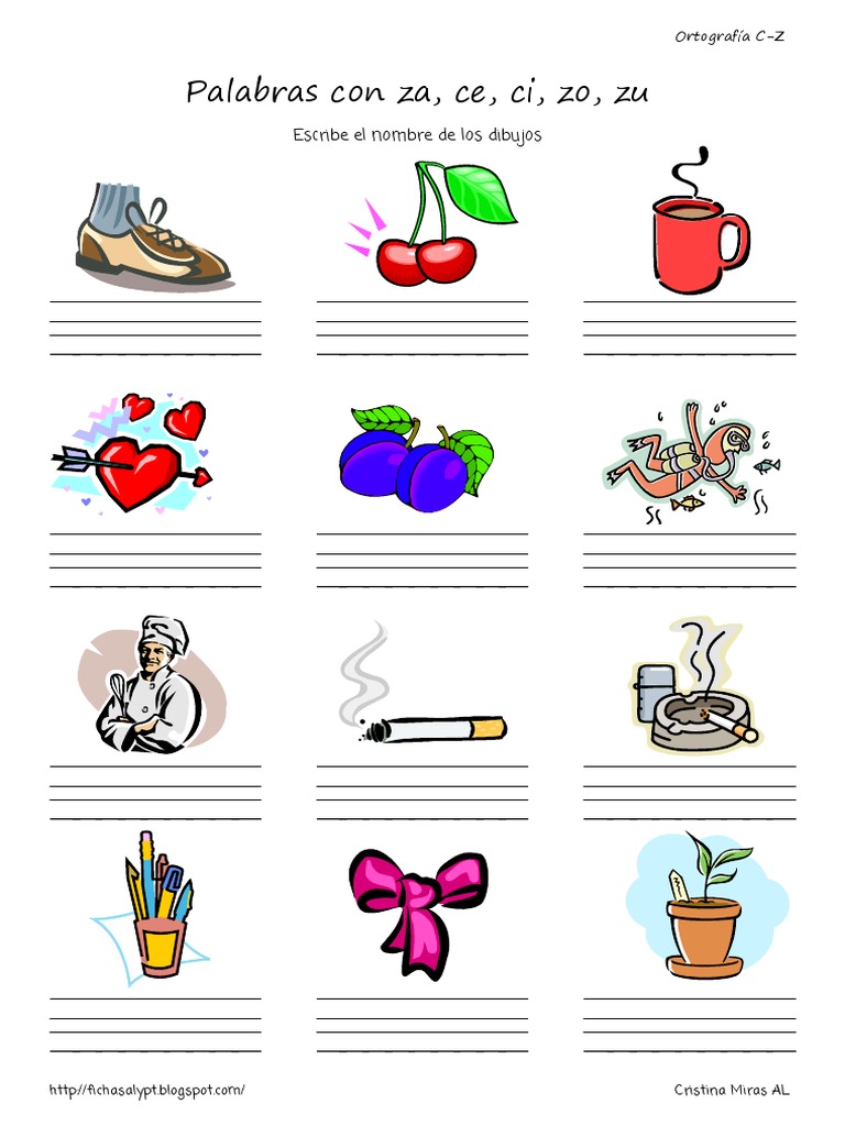 Palabras Con C-Z PDF | PDF
