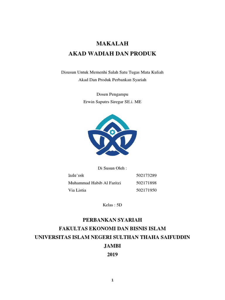 Akad Wadiah | PDF