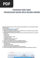 Cara Cek Saldo dan Download Kartu DPLK | PDF