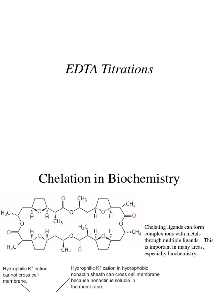 Analysis of Metal-EDTA Complex Formation Through Titration | PDF ...