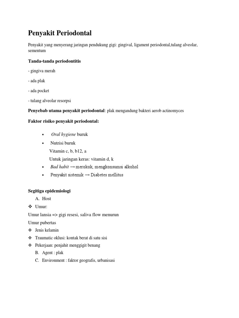Penyakit Periodontal: Gejala dan Pencegahan | PDF | Ilmu Sosial | Kesehatan Holistik