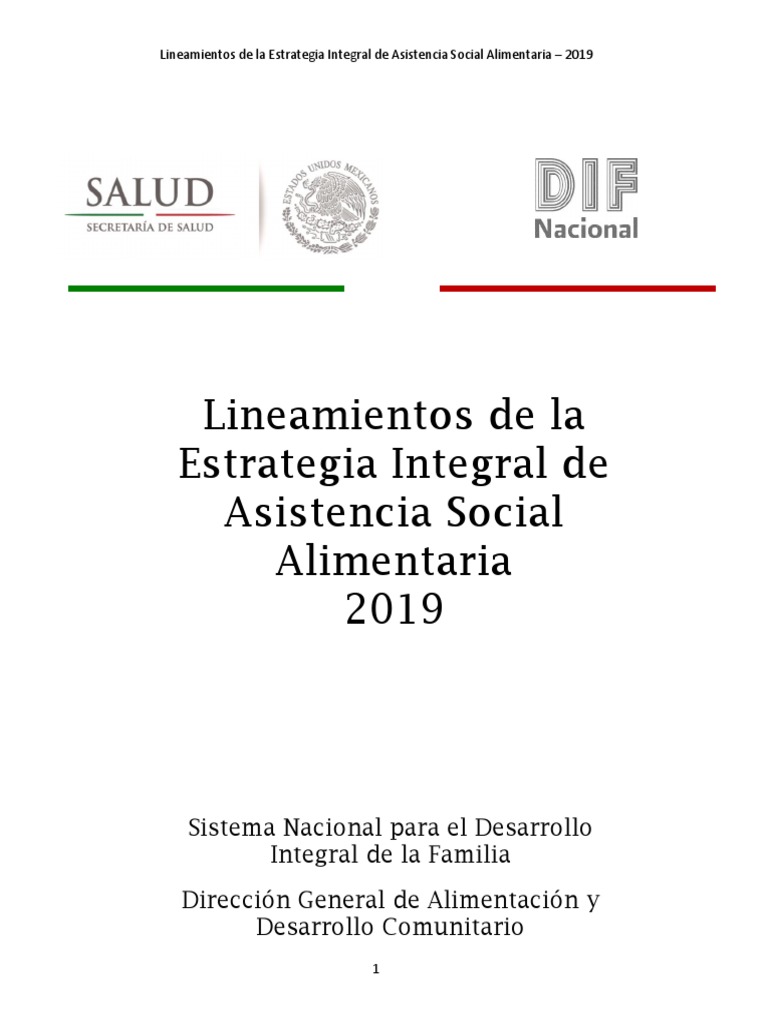 Lineamientos EIASA | Descargar gratis PDF | Trabajo Social | Obesidad