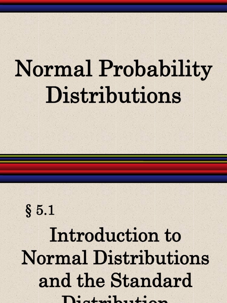 Introduction to Normal Distributions | PDF | Standard Deviation ...