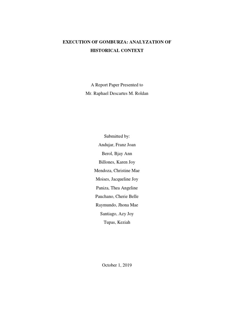 Execution of Gomburza PDF | PDF