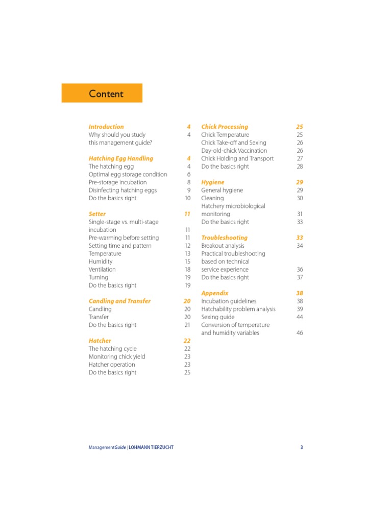 Hatchery Management Guide Overview | PDF | Egg | Humidity
