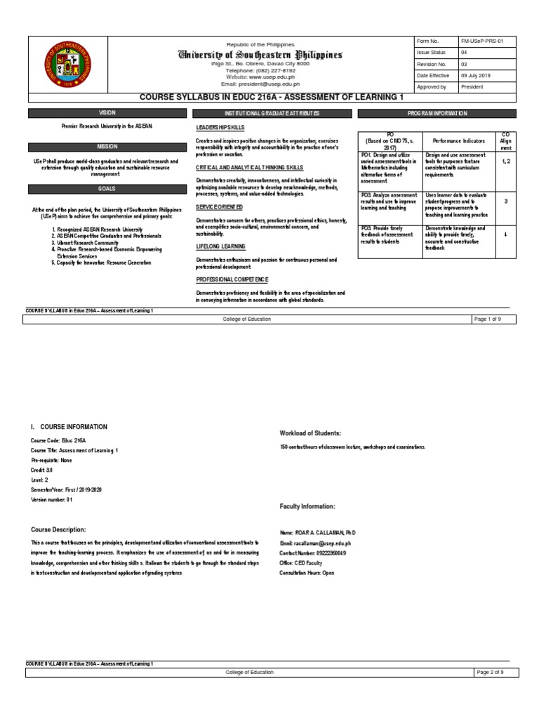 Assessment Of Learning 1 Pdf Educational Assessment Test Assessment