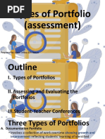 Assessment - Essential Elements of Portfolio | PDF | Pedagogy | Teaching
