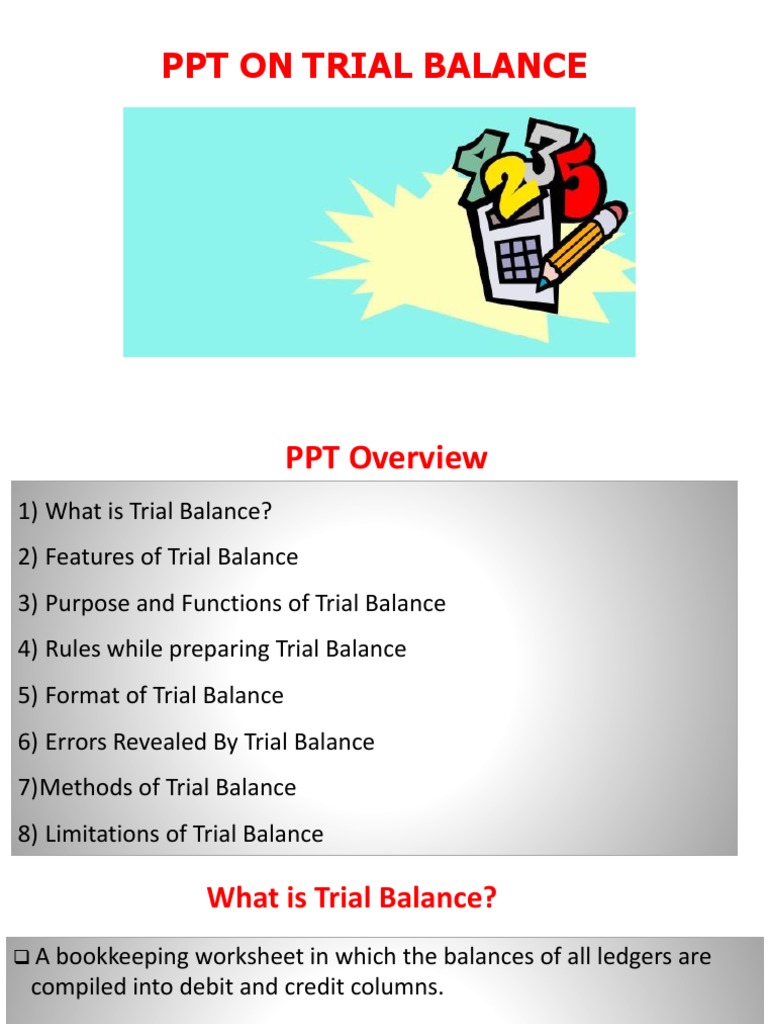 Comprehensive Guide to Trial Balance | PDF | Debits And Credits ...